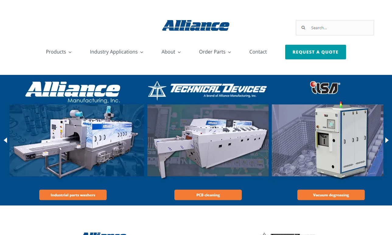 Alliance Manufacturing, Inc. | Part Washer Manufacturers